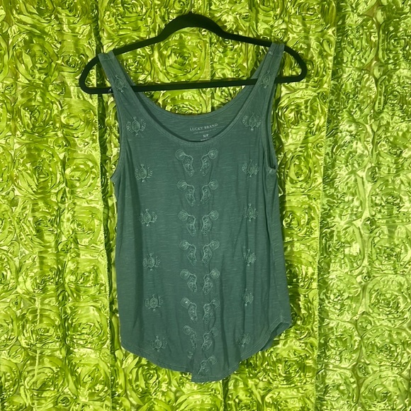 Lucky Brand | Tops | Abstract Turtle And Other Symbol Tank Top | Poshmark